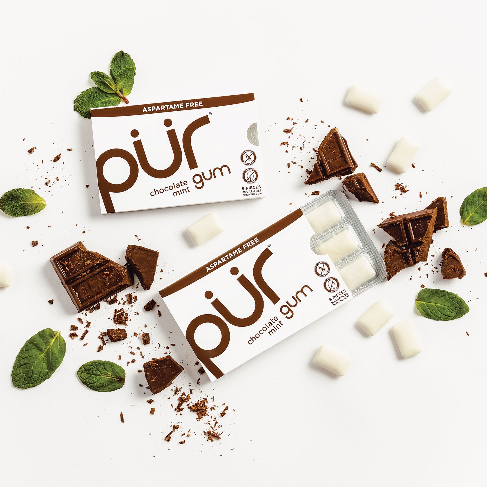 PUR Chocolate Mint Gum – The PUR Company